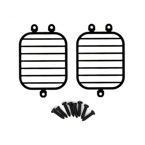 Camisin 1 Pair Metal Headlight Lampshade Grille Cover for TRX4 G500 TRX6 G63 1/10 RC Crawler Car Parts Accessories