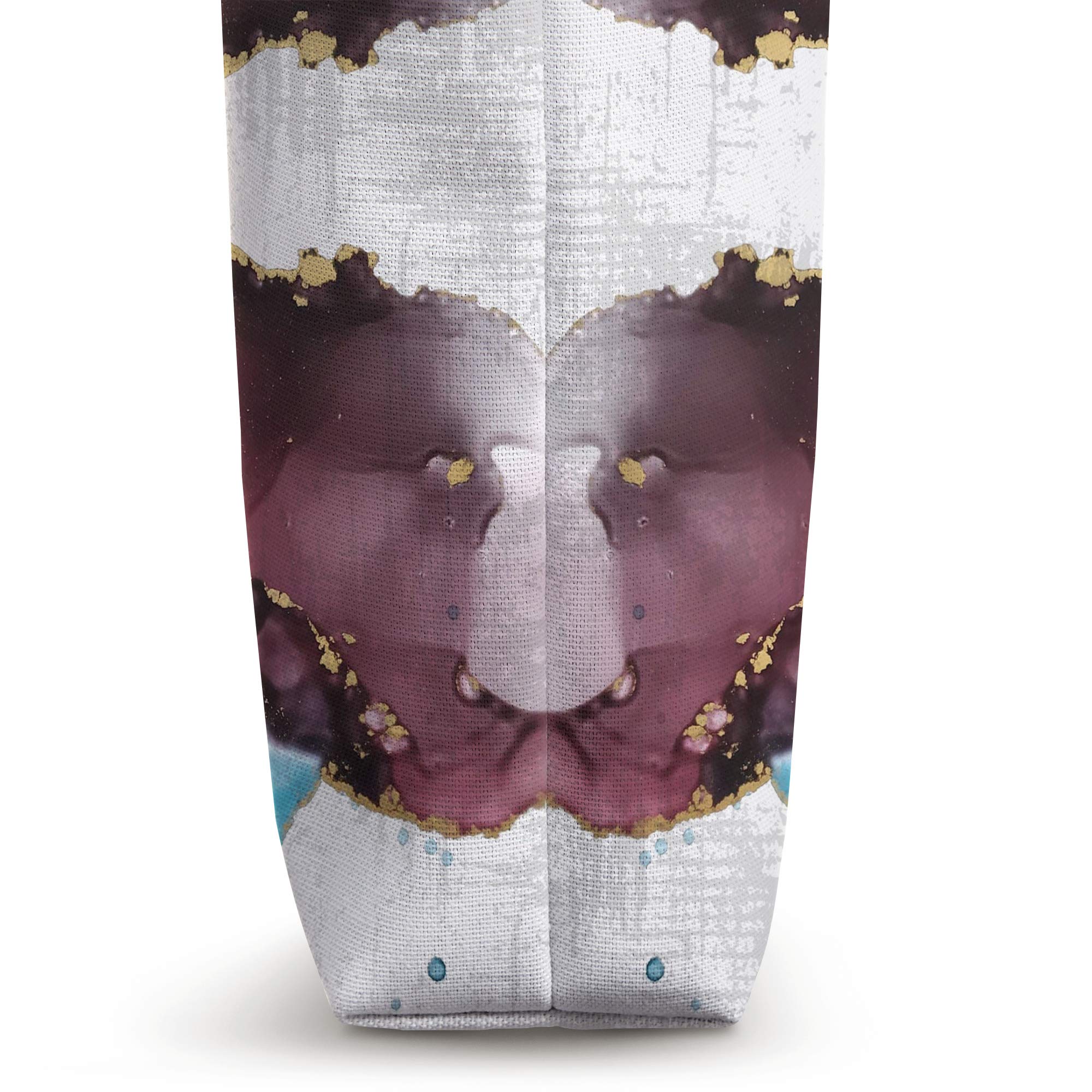 Red, Purple & Blue Modern Art Alcohol Ink Distressed Pattern Tote Bag