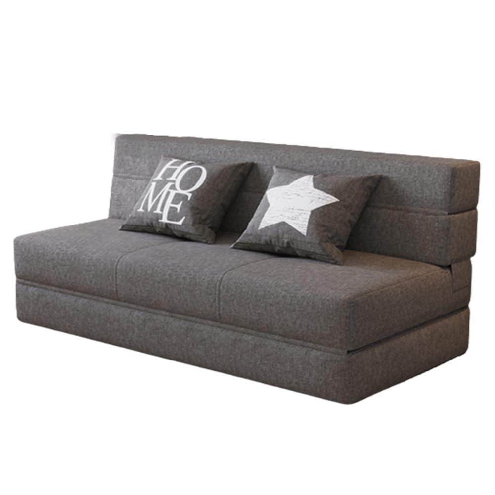 UsmAsk Sofa Bed Single Seat Chair 2 Seats Folding Reclining Sofa 2 Seats Ning Sofa Low Bed Mattress Sofa Bed Compact Floor Sofan,Light Gray,72×76×72cm (Dark Gray 72×76×150cm)