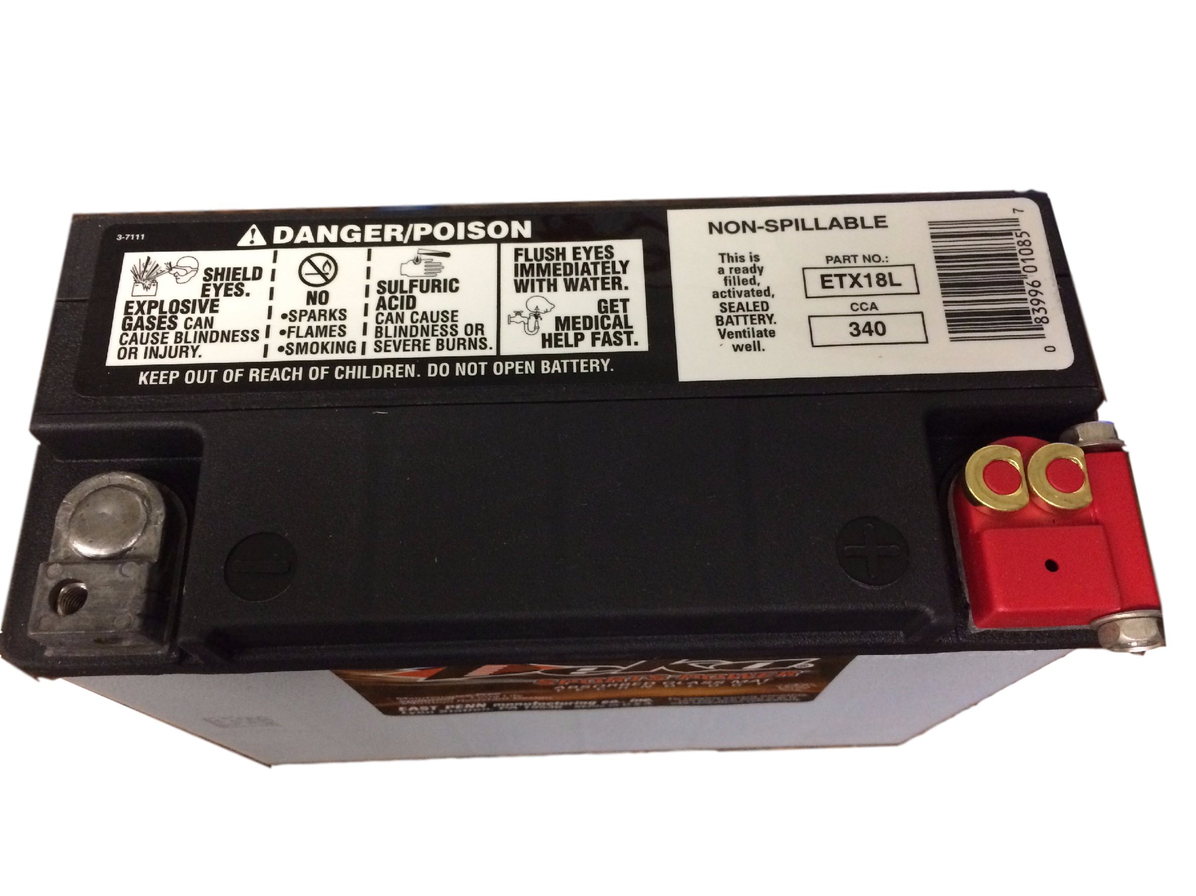 Deka Sports Power ETX18L Battery