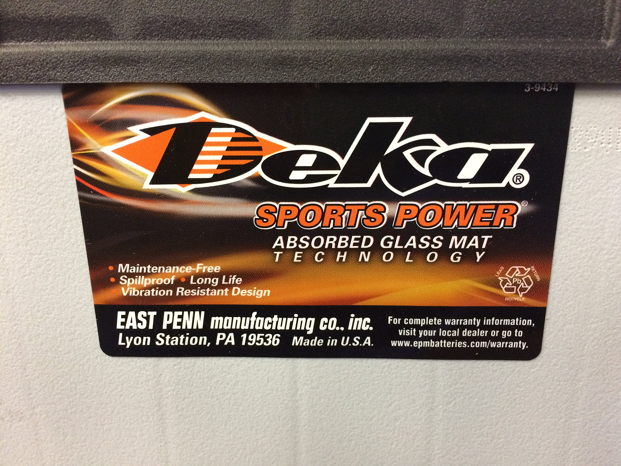 Deka Sports Power ETX18L Battery