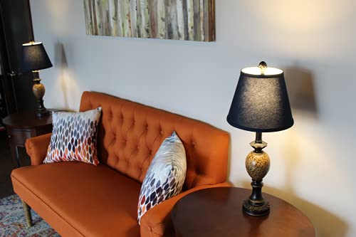 FenchelShades.com Lampshade 6" Top Diameter x 10" Bottom Diameter x 8" Slant Height 6x10x8" with Spider Attachment (Navy)