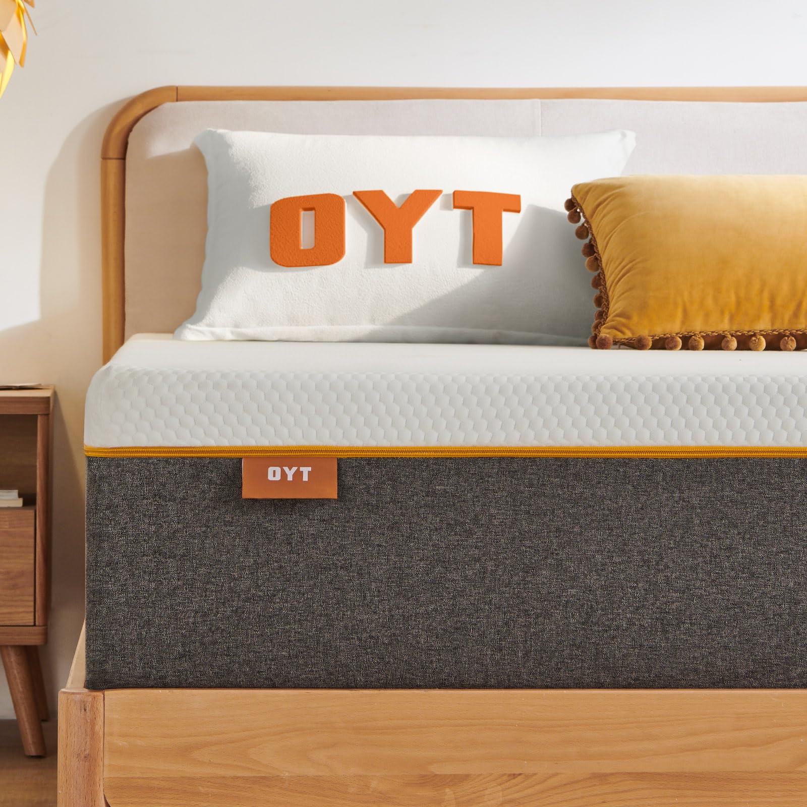 OYT Queen Size Mattress, 12" Inch Gel Memory Foam Queen Bed Mattress in a Box with CertiPUR-US Certified Foam for Sleep Supportive & Pressure Relief,Cloud-Like Experience