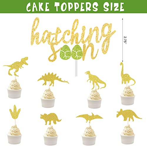 Dinosaur Baby Shower Decorations for Boy, Party Inspo Balloons Garland Arch, Table Decorations, Theme Shower, Backdrop, IT’S A BOY Banner, Hatching Soon Cake Toppers, Green