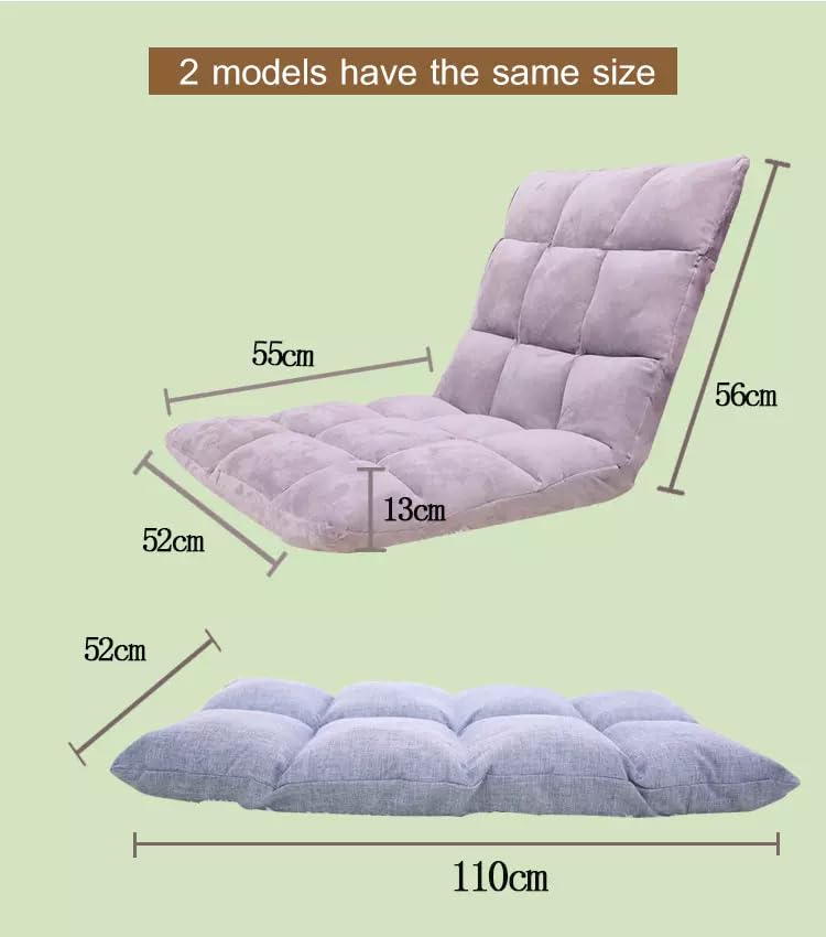 Lazy Sofa Tatami Single Small Sofa, Bedroom Bed Backrest Folding Chair
