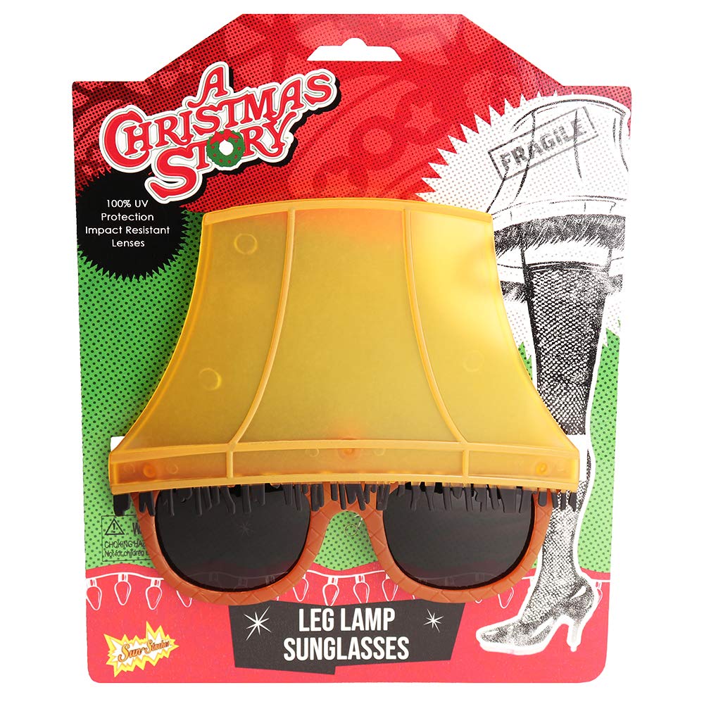 Sun-Staches A Christmas Story Leg Lamp Costume Sunglasses | UV400, Protected Lenses, One Size Fits Most