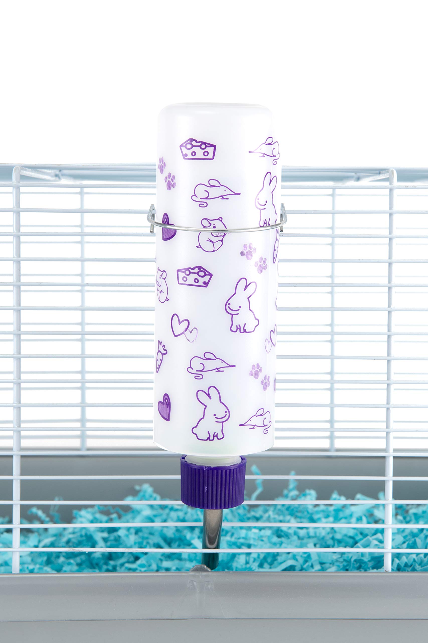 Lixit Original Super Seal Water Bottle for Rabbits, Cats, Ferrets, Hamsters, Guinea Pigs, Gerbils and Other Small Animals. (8 Ounce (Pack of 1), Frosted)