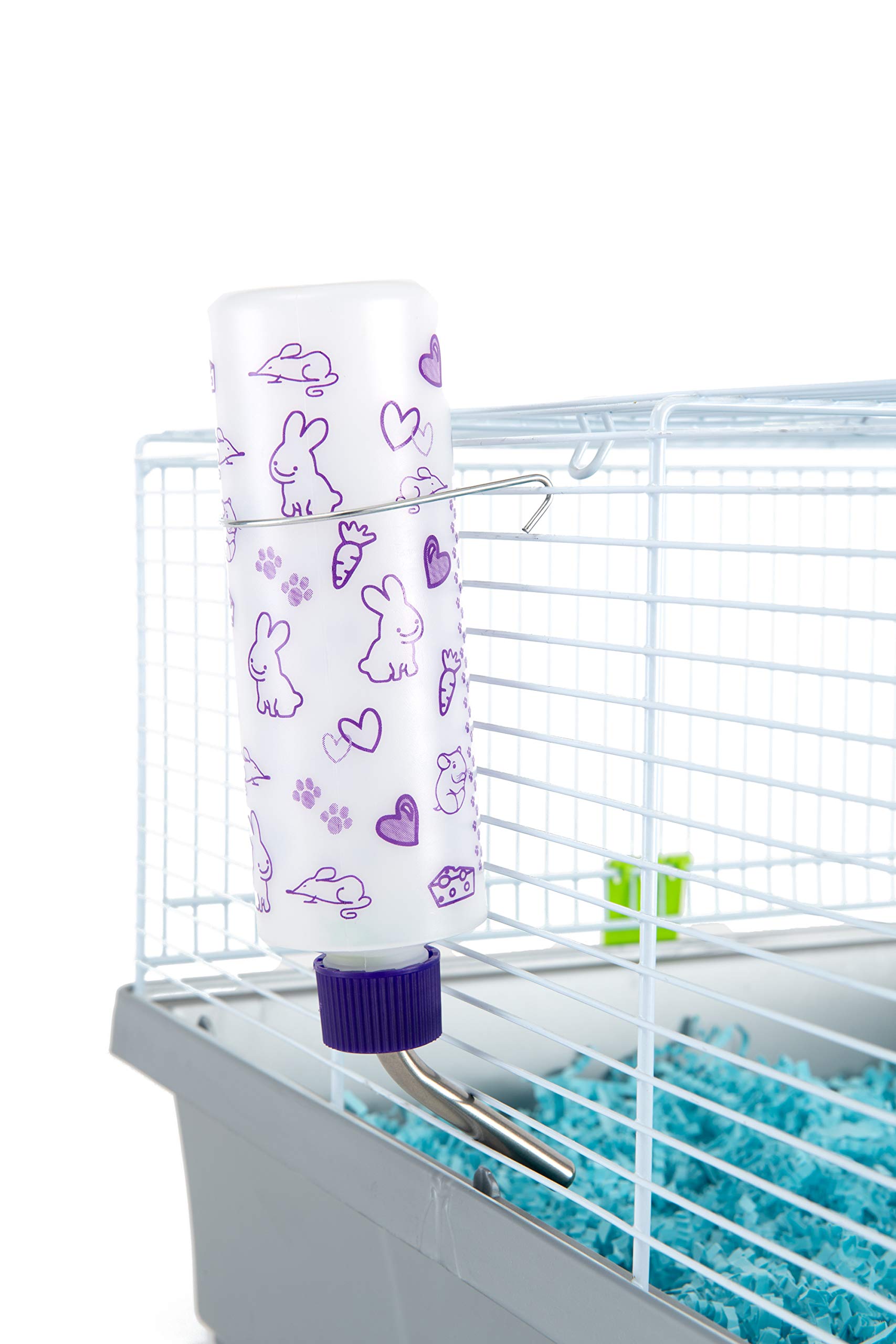 Lixit Original Super Seal Water Bottle for Rabbits, Cats, Ferrets, Hamsters, Guinea Pigs, Gerbils and Other Small Animals. (8 Ounce (Pack of 1), Frosted)