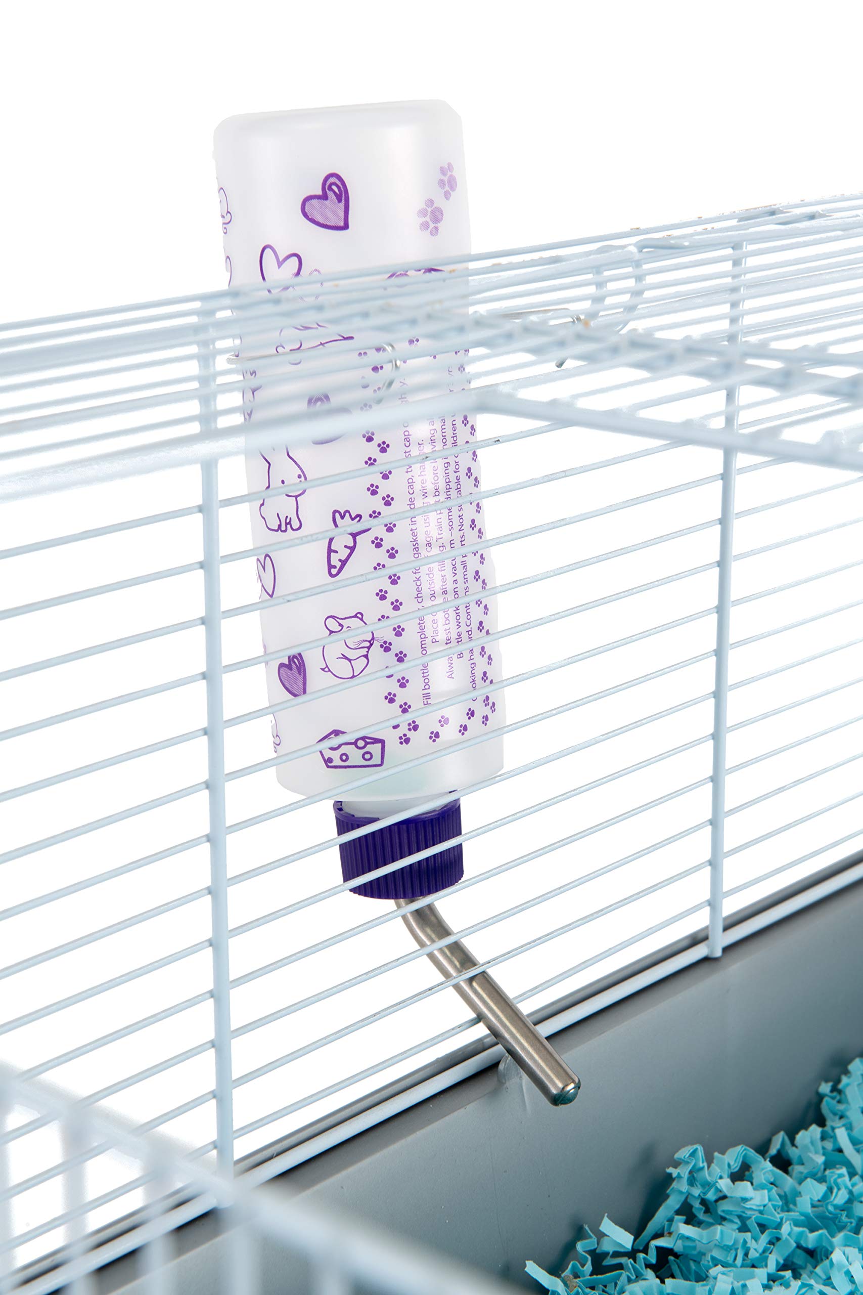 Lixit Original Super Seal Water Bottle for Rabbits, Cats, Ferrets, Hamsters, Guinea Pigs, Gerbils and Other Small Animals. (8 Ounce (Pack of 1), Frosted)