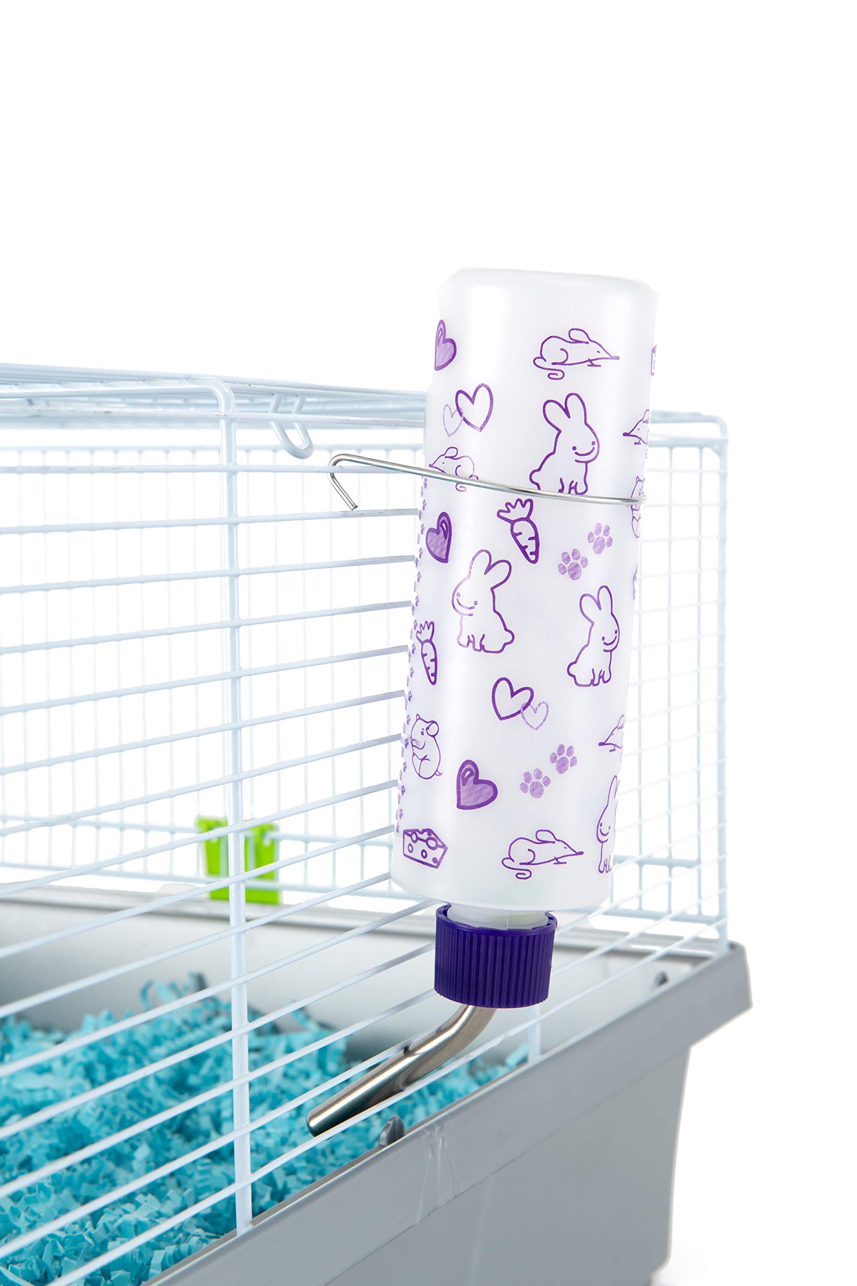 Lixit Original Super Seal Water Bottle for Rabbits, Cats, Ferrets, Hamsters, Guinea Pigs, Gerbils and Other Small Animals. (8 Ounce (Pack of 1), Frosted)