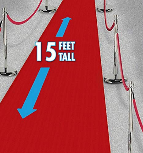 amscan 15ft Hollywood Party Decoration Fabric Red Carpet Floor Runner