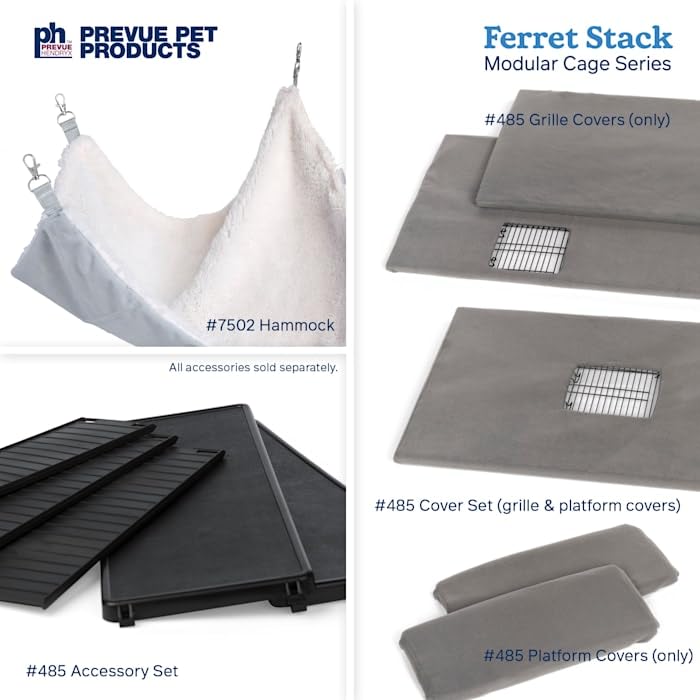 Prevue Pet Products Ferret Stacking Cage Add-On Unit, Fits Prevue Ferret Stack Cages