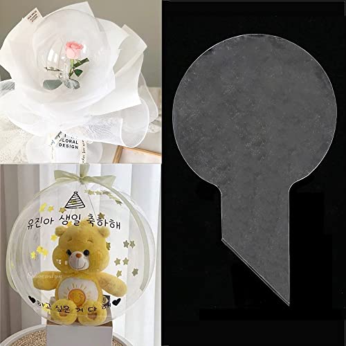 10 PCS Bobo Balloons,24 inch Clear Bubble Balloon,3.7 Inch Wide Mouth Design to Stuffing Gifts for Christmas Wedding Birthday Party Decorations,Balloon Stuffing Machine Dedicated
