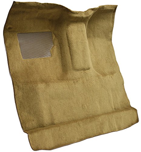 Replacement Auto Carpet Floor Liner - Molded Cutpile - fits 1975-1979 Ford F-100 Regular Cab 2WD 4 Speed Manual Floor Shift (Black)