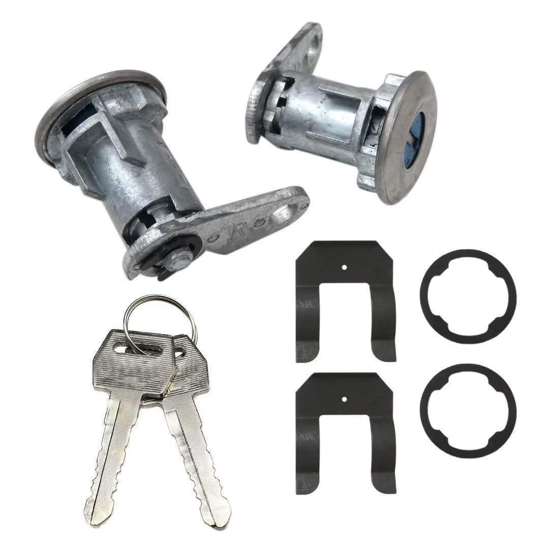Gxcdizx 2 Door Lock, Cylinders, 2 Keys, 2Clips & 2 Gaskets for 1965-1979 Ford F-250 F-100 Bronco Custom Courier F-150 E-250