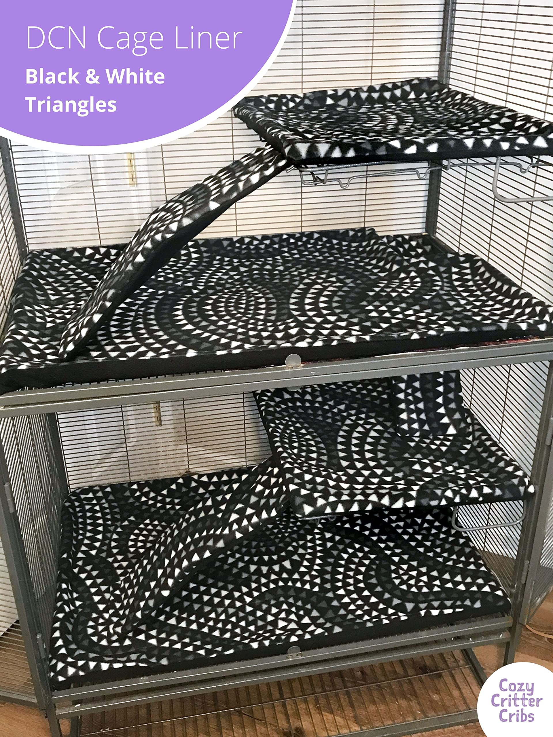 Customizable 7-piece Cage Liner Set for Midwest Double Critter/Ferret Nation | Rats, Sugar Gliders, Ferrets, Chinchillas