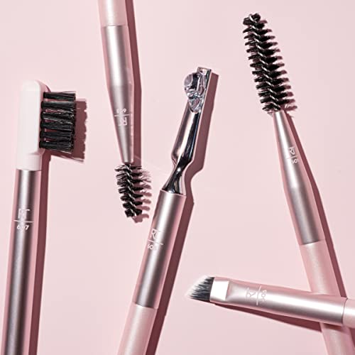 Real Techniques Brow Styling Set, For Lifting Brows, Fill & Style, Dual-ended Makeup Brushes, Full Kit for Eyebrows, Get Full, Laminated, or Natural Brows, Multiuse Tools, 3 Piece Set