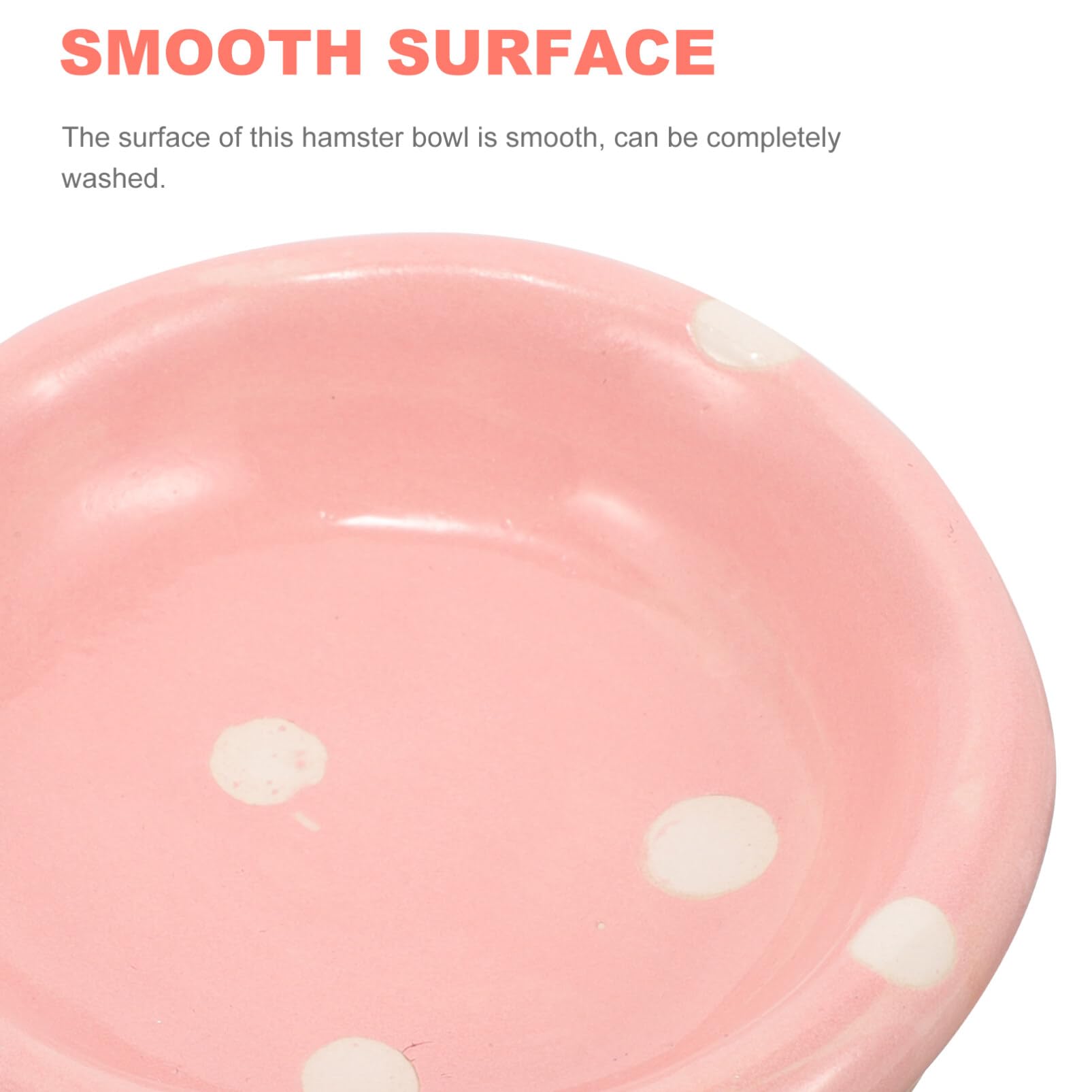 Beaupretty Hamster Food Bowl Mini Mushroom Shaped Water Bowl Guinea Pig Ceramic Small Animal Feeding Dish for Dwarf Hamster Gerbil Ferret Hedgehog Chinchilla Pink