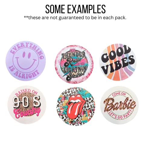 Freshie Cardstock Cutouts Rounds 3β inch for Freshies Random Mix | 32 pk| For Scented Aroma Beads Bake with Mold for Car Freshie Designs, Western, Cow, Drip, Beer available Smiley, Mama, Bull Skull
