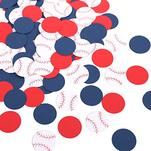 180pc Baseball Confetti for Party - Table Decoration, Sports Themed Birthday Decor for Baby Shower, Photo Booth Props (Baseball Confetti)