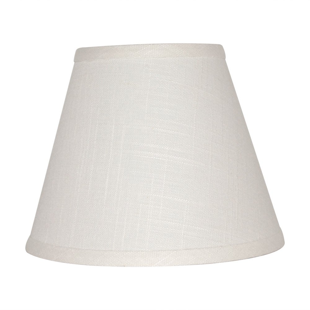 TOOTOO STAR Barrel White Small Lamp Shade for Table Lamps Replacement, 5x9x7 Inch,Fabric Cloth, Spider Model (white)