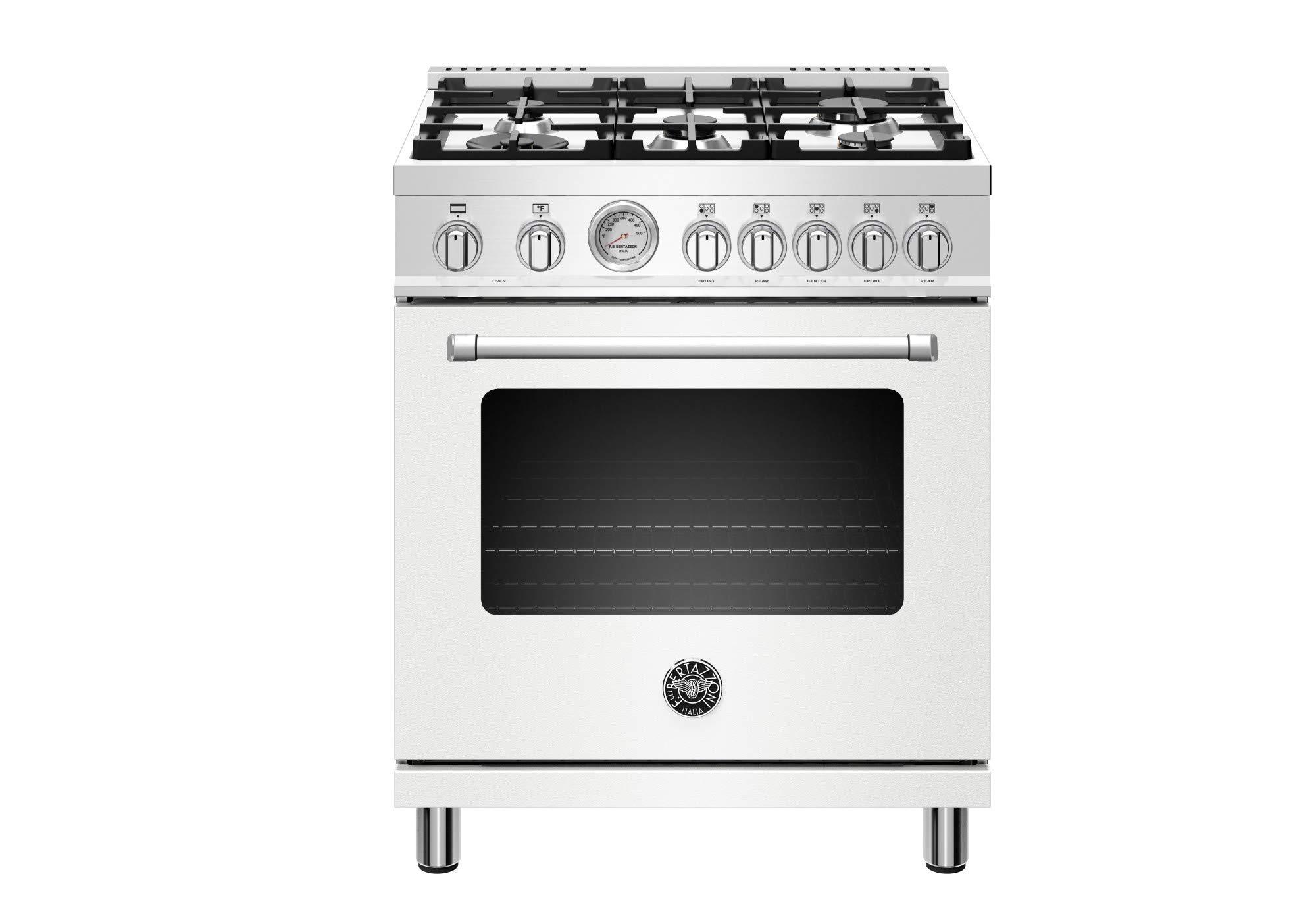 Bertazzoni MAST305DFMBIE† Master Series Dual Fuel, 30" DF Range, Matt White