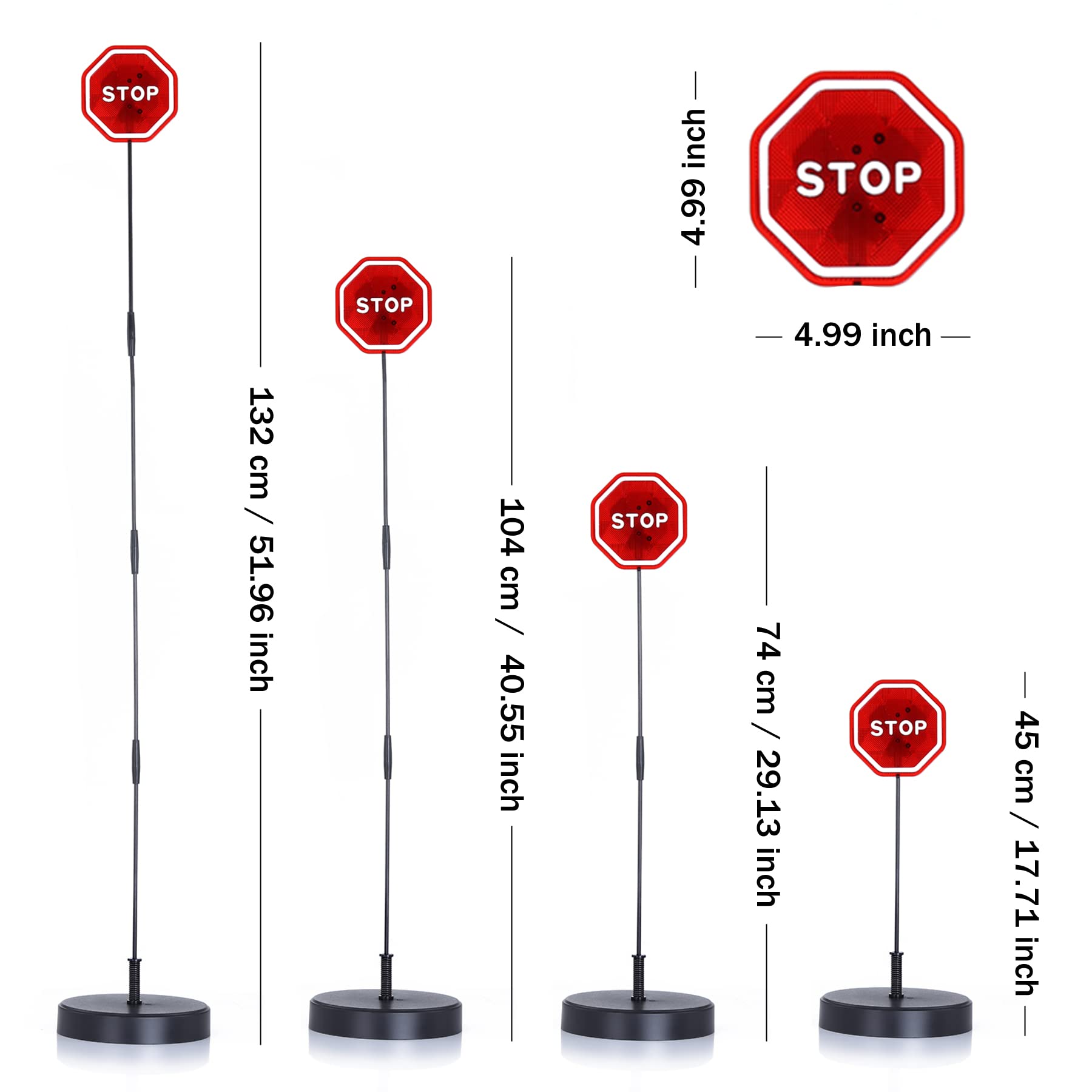 Amiss Flashing LED Stop Sign for Garage Parking Assist, Parking Stopper for Garage, Garage Car Stoppers Indicator, Parking Sensors for Vehicles, Bumper Guards Aid, Car Exterior Accessories (1-Pack)