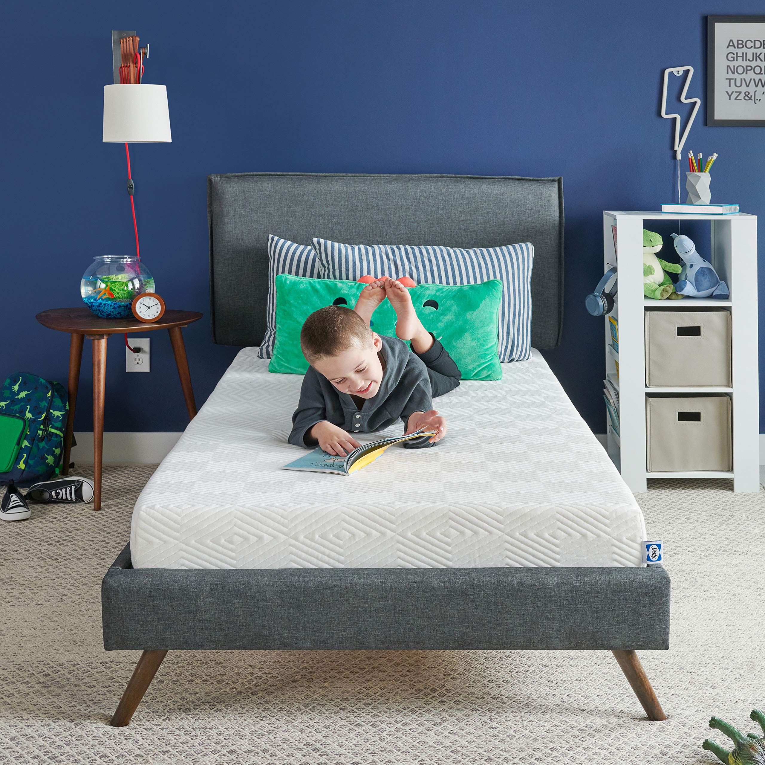 Sealy - Memory Foam Bed in a Box – 6 Inch, Low Profile, Medium Feel, Twin XL Size, CertiPur-US Certified,White