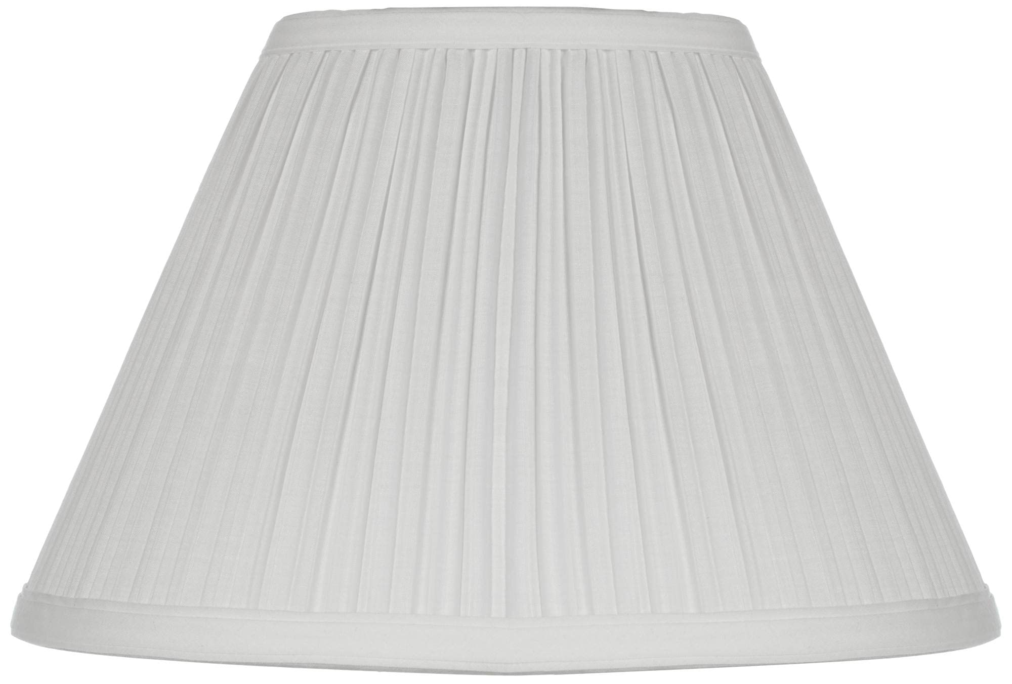 Antique White Small Empire Mushroom Pleated Lamp Shade 5" Top x 11" Bottom x 7.5" High (Clip-On) Replacement - Springcrest