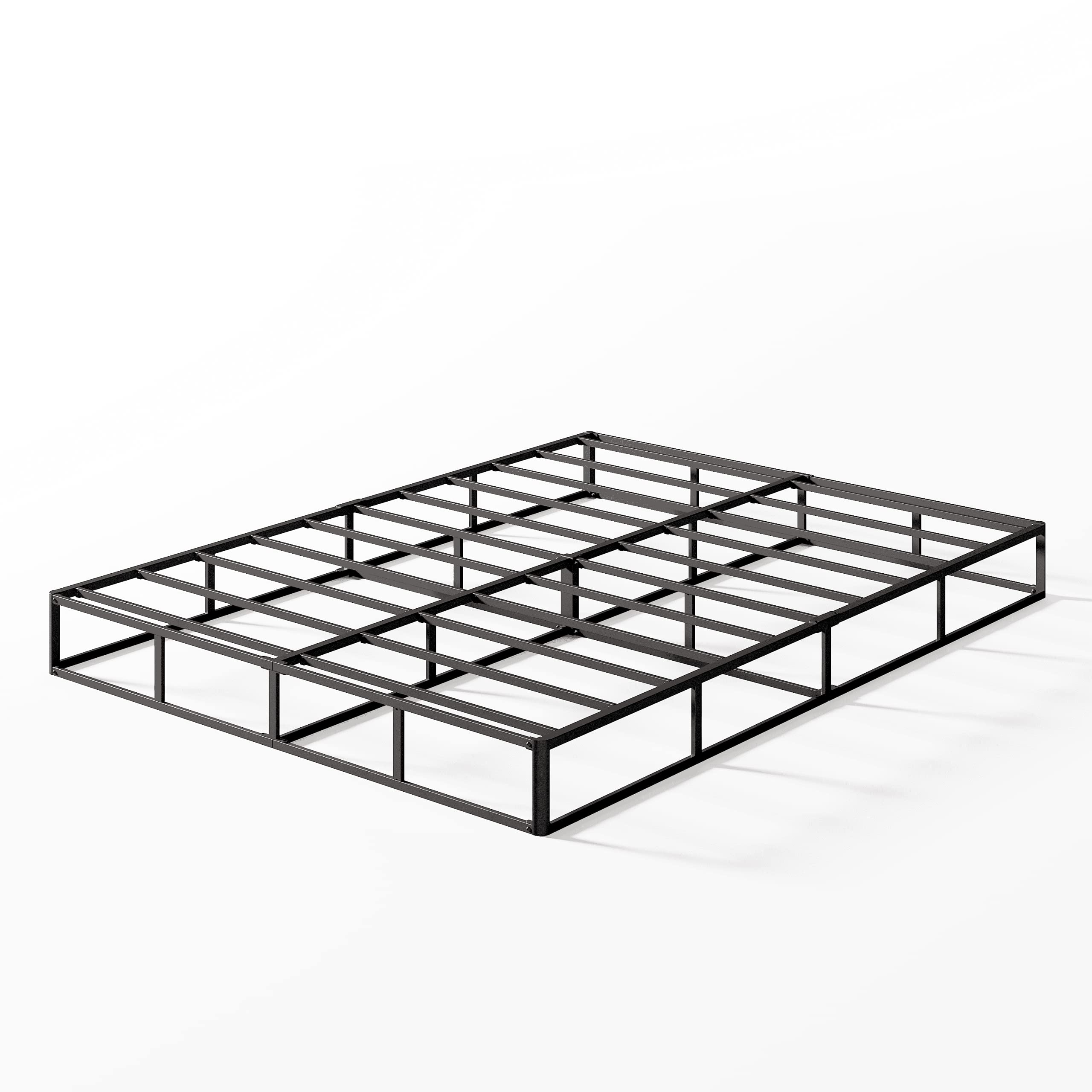 THEOCORATE 7 Inch Full Box Spring, Metal High Profile Spring, Heavy Duty Mattress Foundation, Easy Clean Cover, Quiet, Non-Slip, Simple Assembly