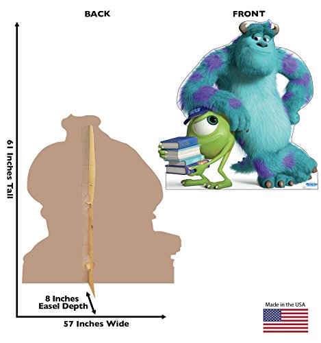 Cardboard People Mike & Sulley Life Size Cardboard Cutout Standup - Disney Pixar's Monsters University