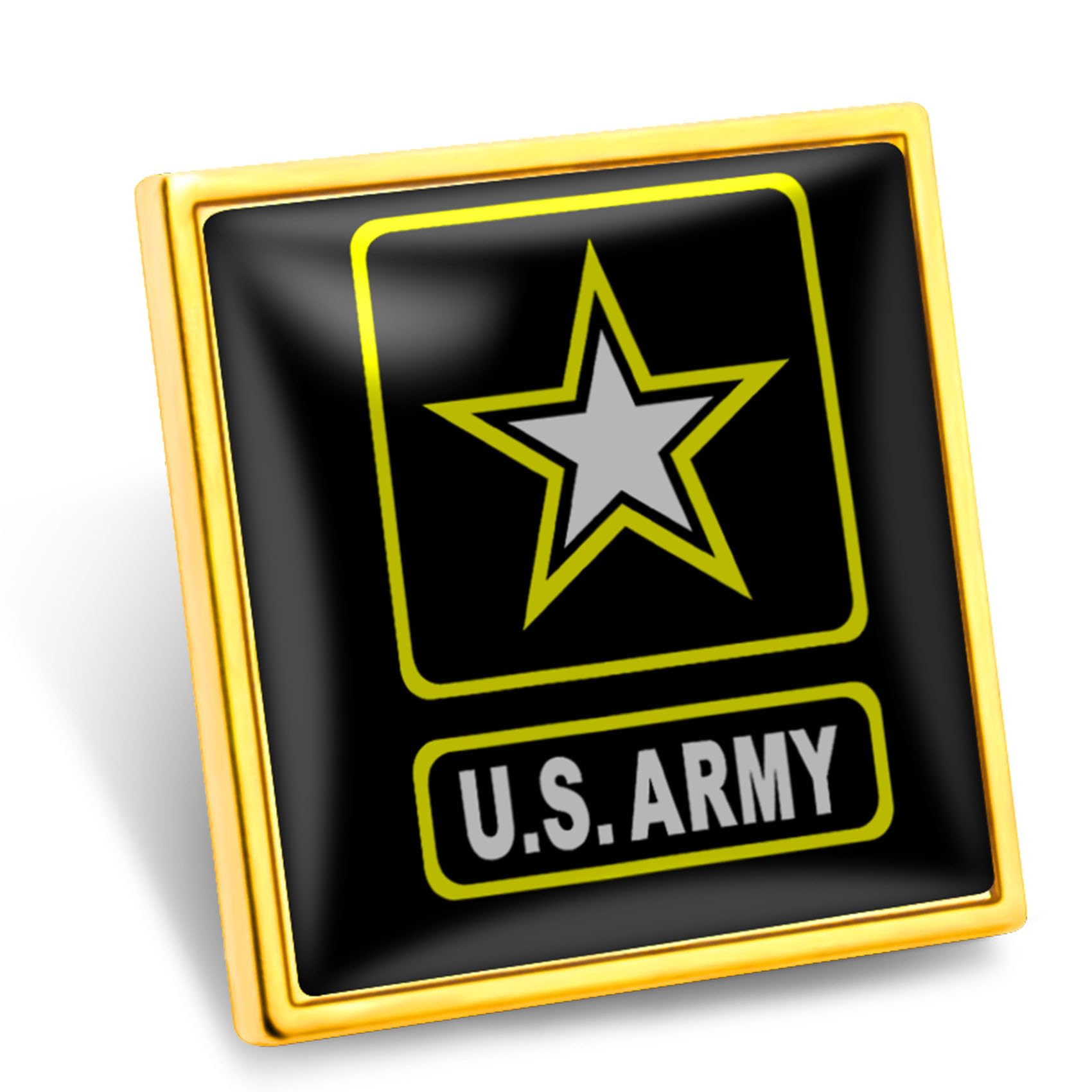 6/Pcs U S Army Flag Lapel Pins Bulk - Metal American United States Army Star Military Brooch Badge Souvenir