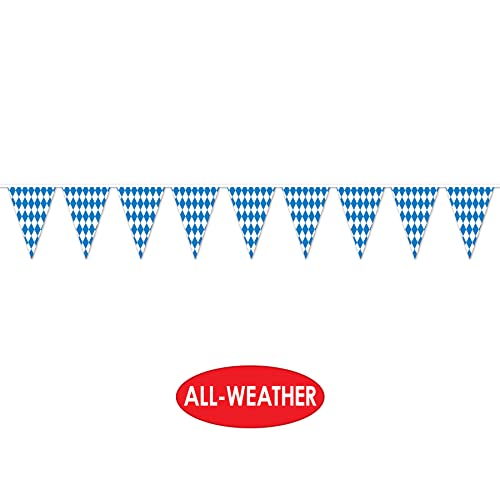 Beistle Oktoberfest Pennant Banner, 17 by 30-Feet