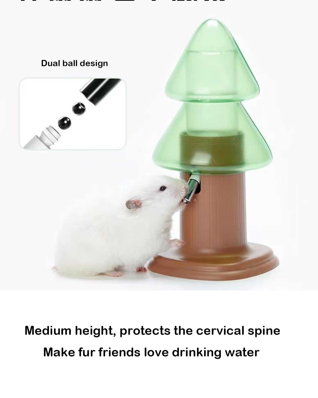 basirishi Hamster Water Bottle, 4.06oz Glass Water Bottle with Stand for Syrian Dwarf Hamsters Gerbils Mice Rats Degus Small pet Rodents, Yellow