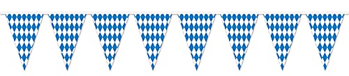 Beistle Plastic Oktoberfest Bavarian Pennant Banner For German Theme Party Supplies