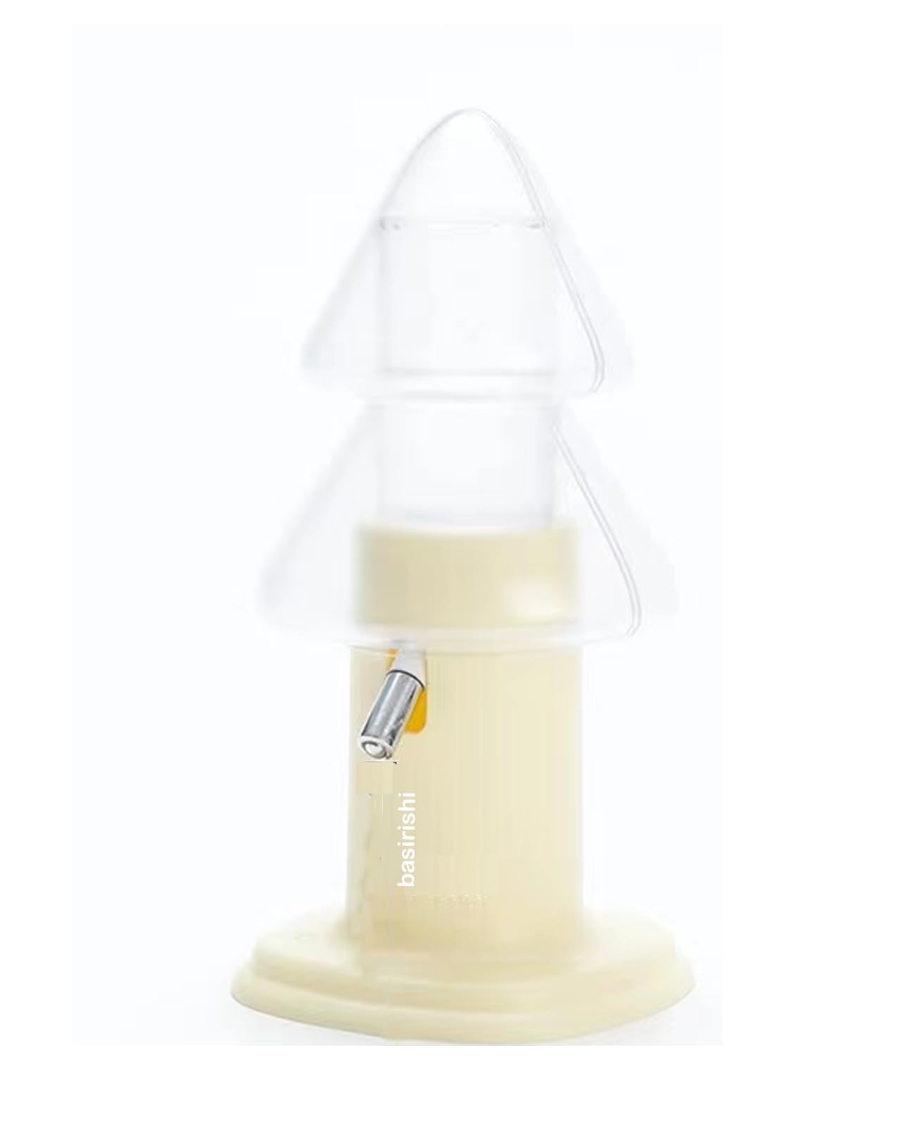 basirishi Hamster Water Bottle, 4.06oz Glass Water Bottle with Stand for Syrian Dwarf Hamsters Gerbils Mice Rats Degus Small pet Rodents, Yellow