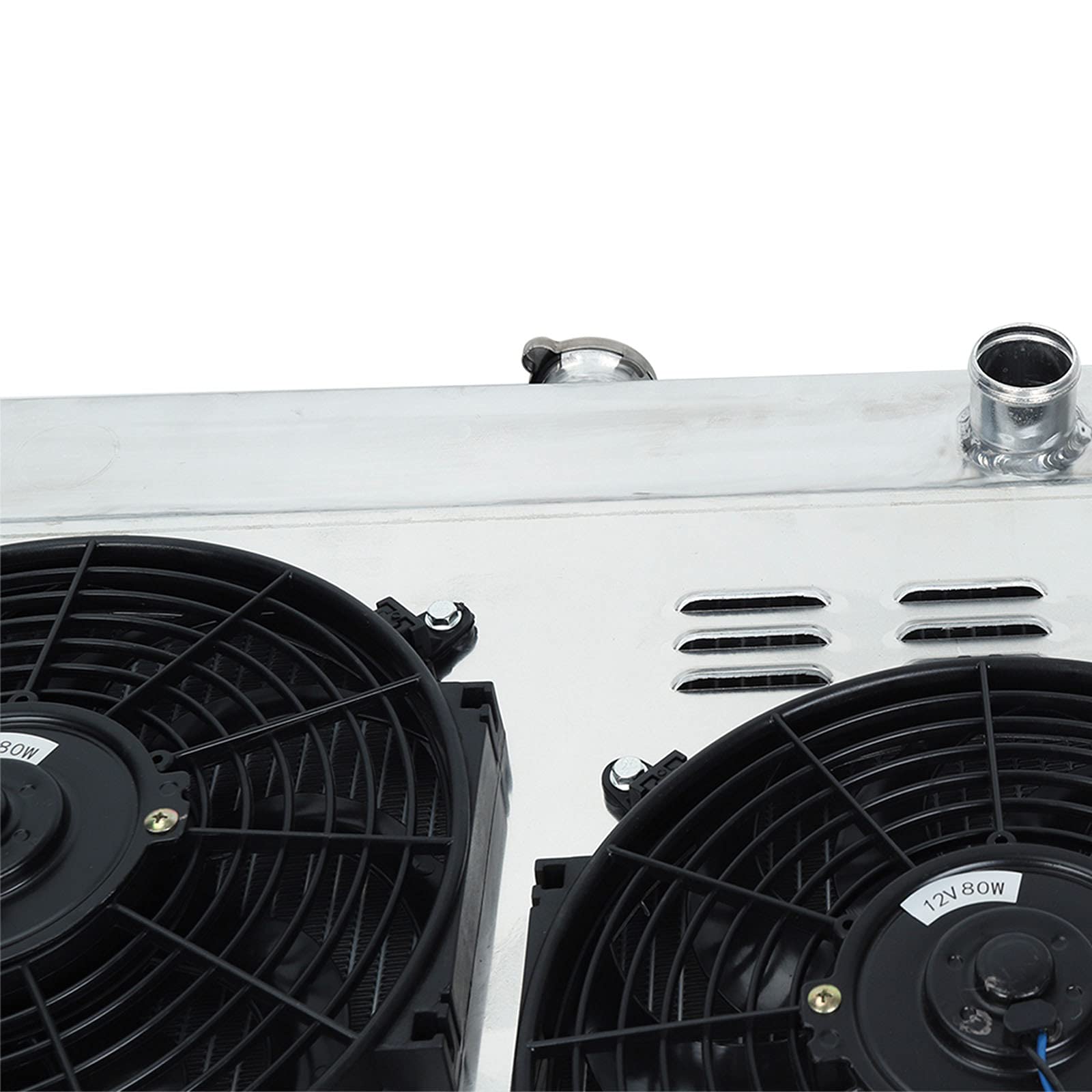 TYFYB 3 Row Core Racing Radiator+ 12" Shroud Fan+Relay kit Compatible with 1966-1979 F100 F250 F350 Br-onco V8