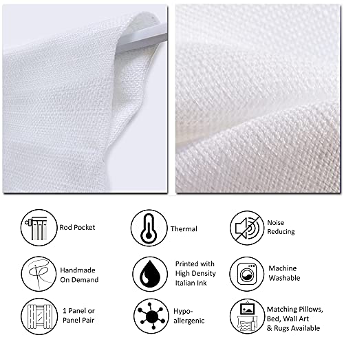 DesignQ Curtains 'Colorful Diamond Rock Jewelry Mineral' Curtains for Bedroom, Curtains for Living Room, Curtains & Drapes - Thermal Insulated - Single Panel-52x95