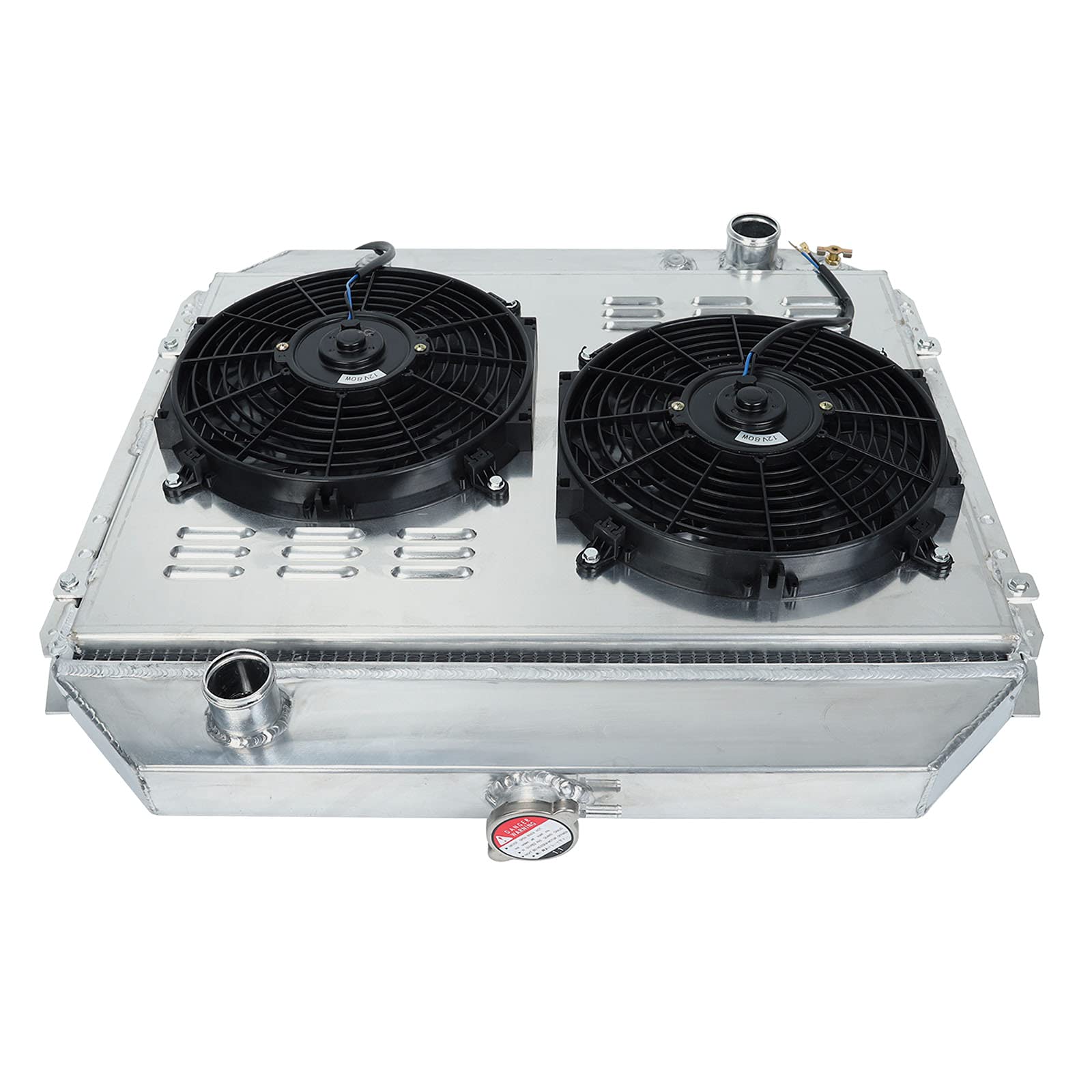TYFYB 3 Row Core Racing Radiator+ 12" Shroud Fan+Relay kit Compatible with 1966-1979 F100 F250 F350 Br-onco V8