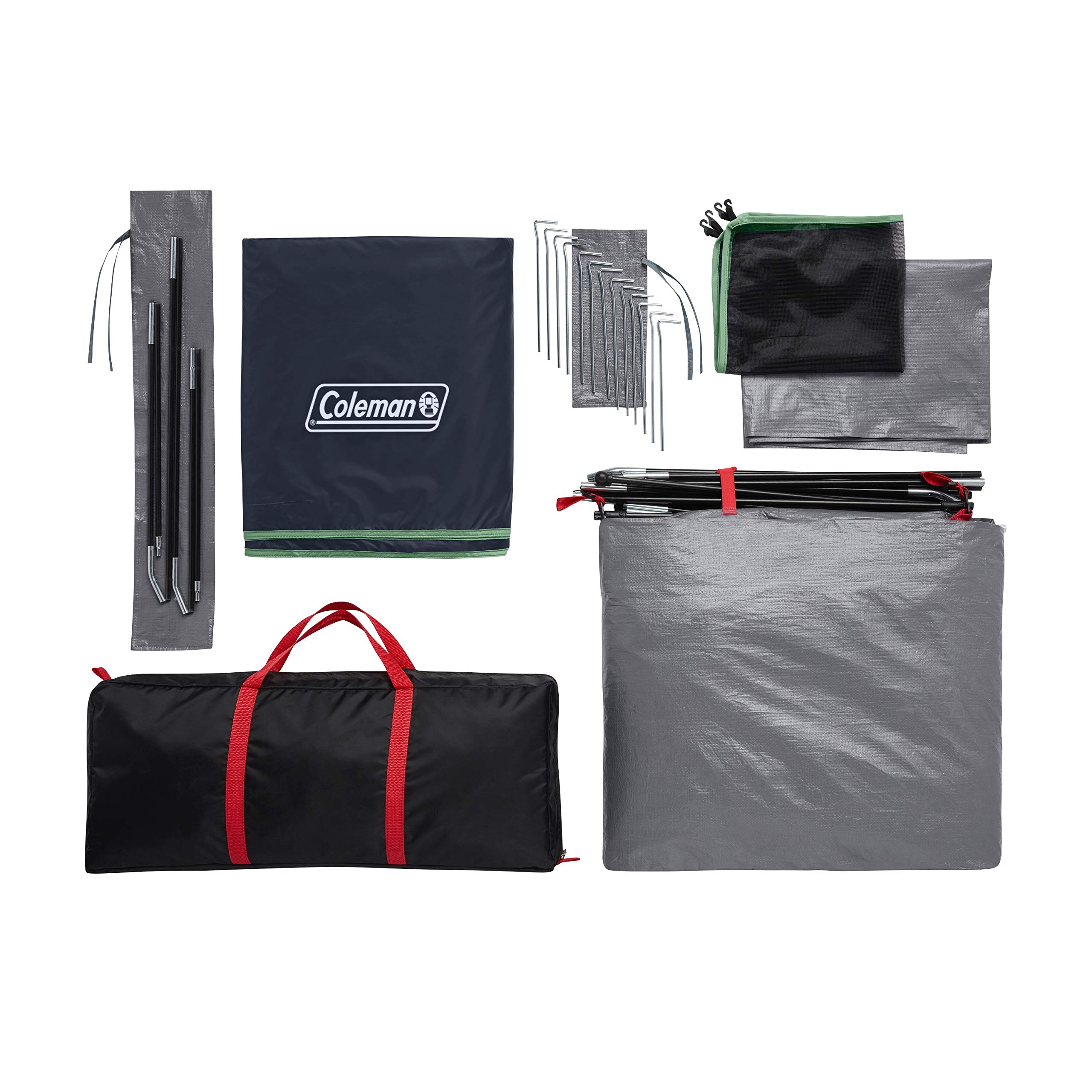 Coleman Skydome Tent with 5 Minute Setup, 8-Person Weatherproof Tent with Rainfly & Carry Bag, 20% More Headroom Than Traditional Canopies