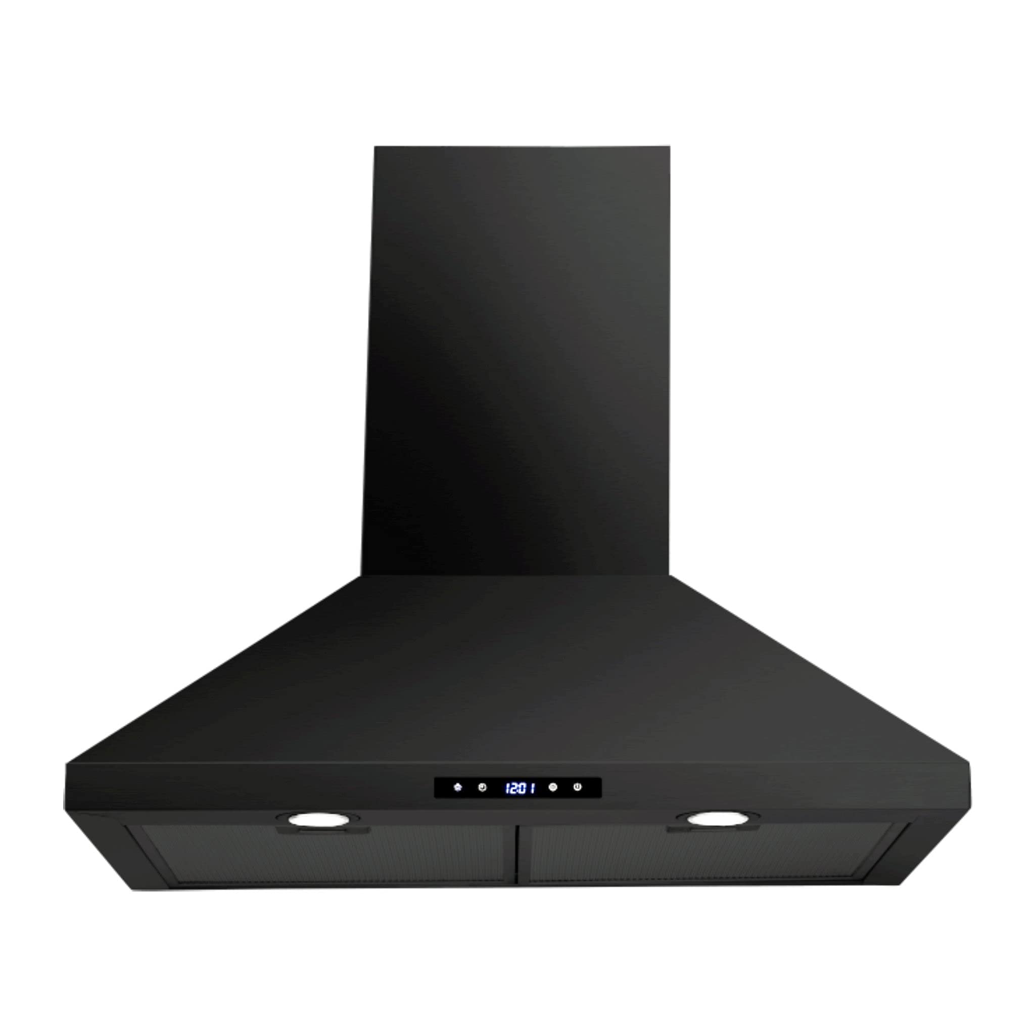 Agua Canada Range Hood Pyramid Stainless Steel Wall Mount, 30 Inches 500 CFM w Leds lights Hamlet.