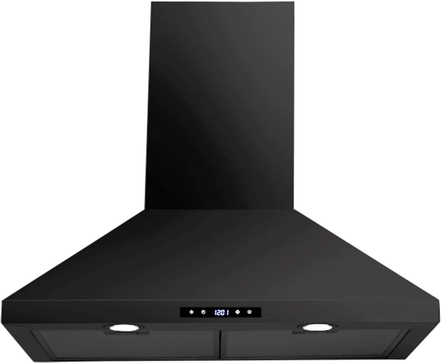 Agua Canada Range Hood Pyramid Stainless Steel Wall Mount, 30 Inches 500 CFM w Leds lights Hamlet.