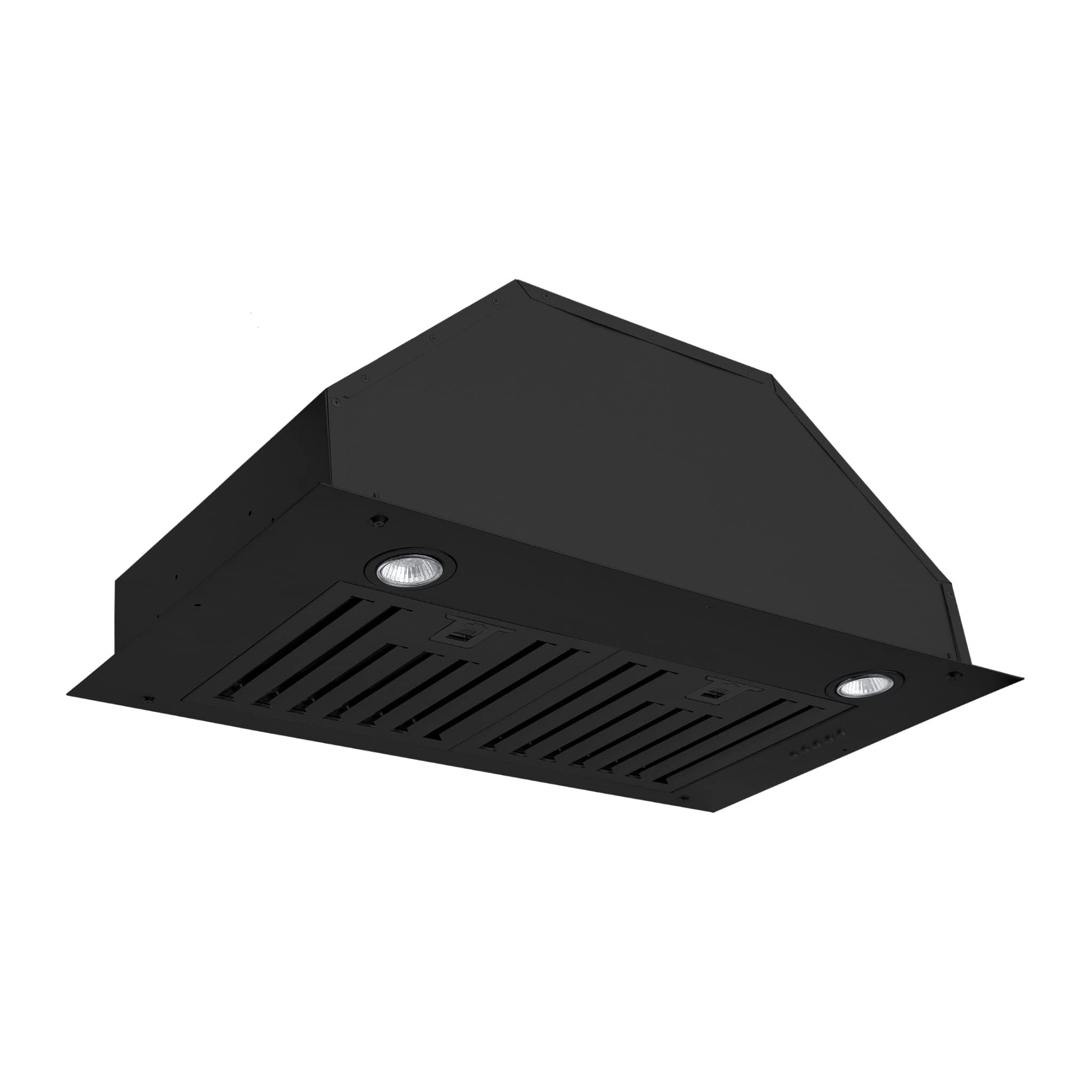 Agua Canada 30" Built-In/Insert Range Hood, 650 CFM, LED Lights, Baffle Filters (Black)