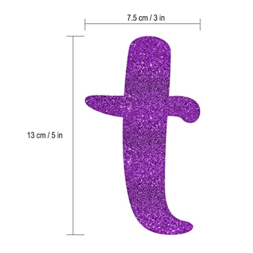 Talk Thirty To Me Purple Glitter Banner - 30th Birthday Party Decorations and Supplies