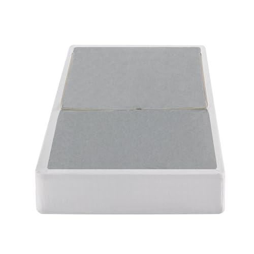 ZINUS 9 Inch Box Spring with Cover, No Assembly Mattress Foundation, Sturdy Metal Structure, Twin XL, White