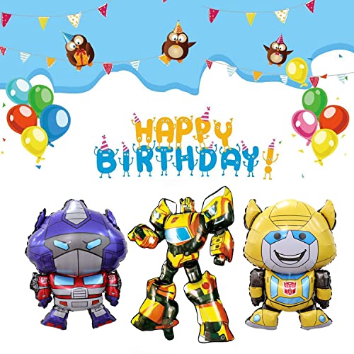 12 pcs Transformers Birthday party balloon,54*73 centimeter Transformers aluminum foil balloon,Used for baby shower, gender reveal party decoration.