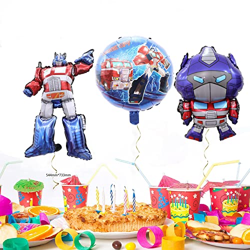 12 pcs Transformers Birthday party balloon,54*73 centimeter Transformers aluminum foil balloon,Used for baby shower, gender reveal party decoration.