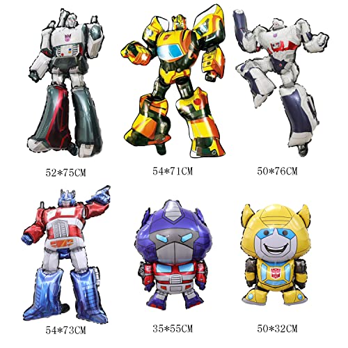 12 pcs Transformers Birthday party balloon,54*73 centimeter Transformers aluminum foil balloon,Used for baby shower, gender reveal party decoration.