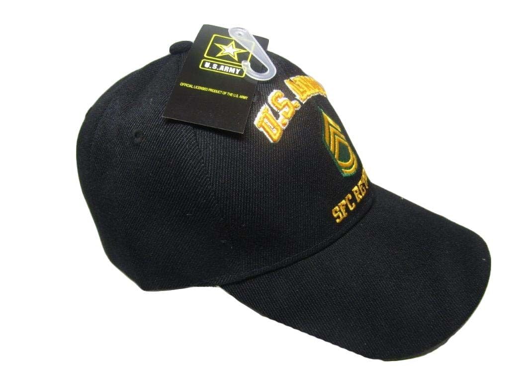 Flakita's Novelties US Army SFC Retired Ball Cap HAT Black (Licensed)
