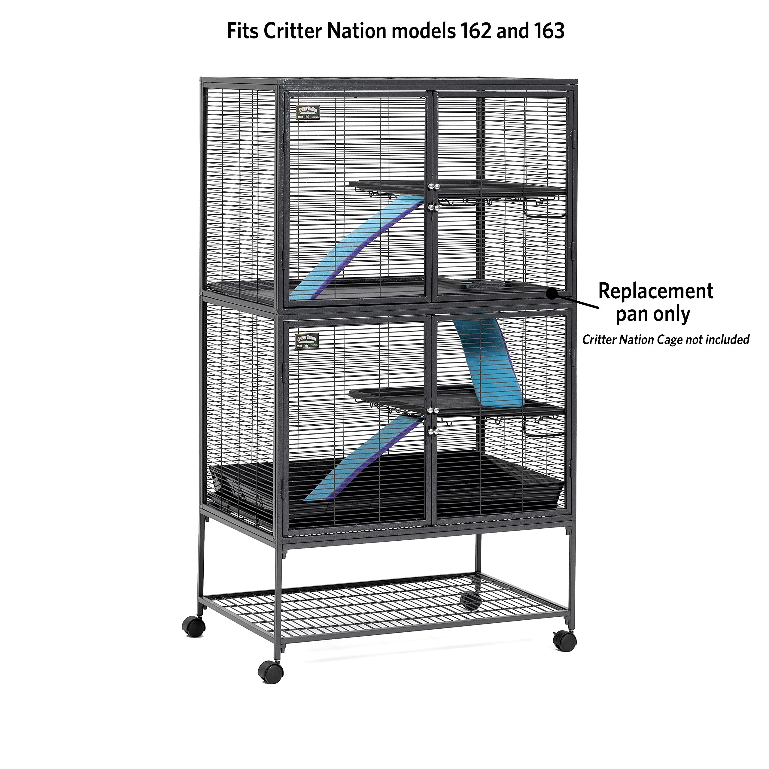 Midwest Homes for Pets 143PAN Replaement Pan for Nation Cages, 34.5 x 22.5 x 1.125